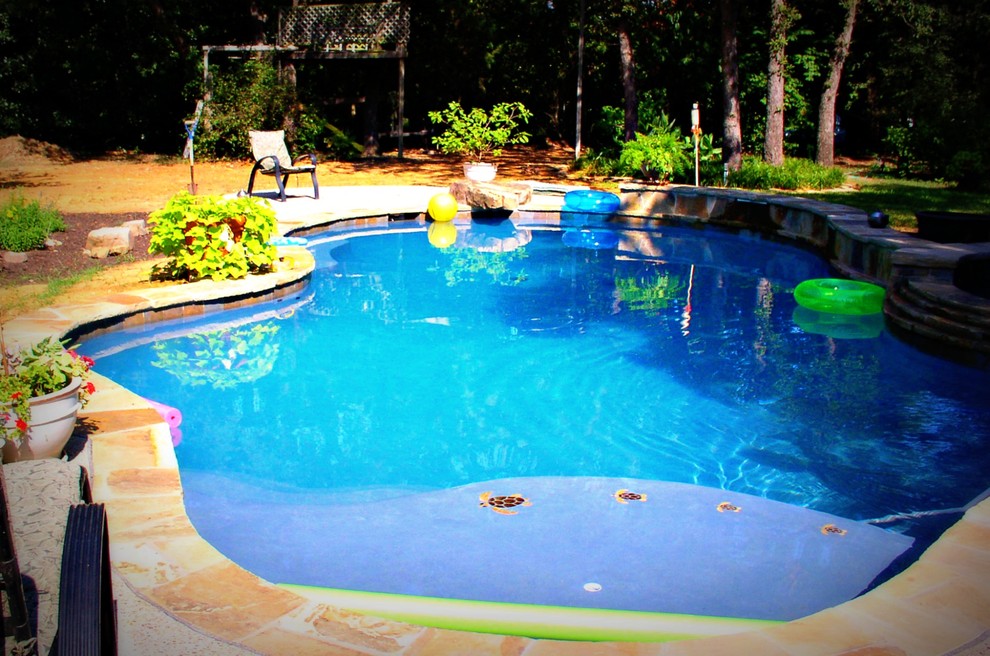 Freeform Pool Designs - Traditional - Pool - Dallas - by Puryear Custom ...