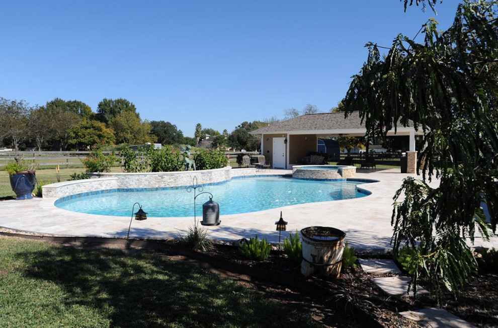 Freeform Pool- Richmond,Texas 2 - Traditional - Pool - Houston - by ...