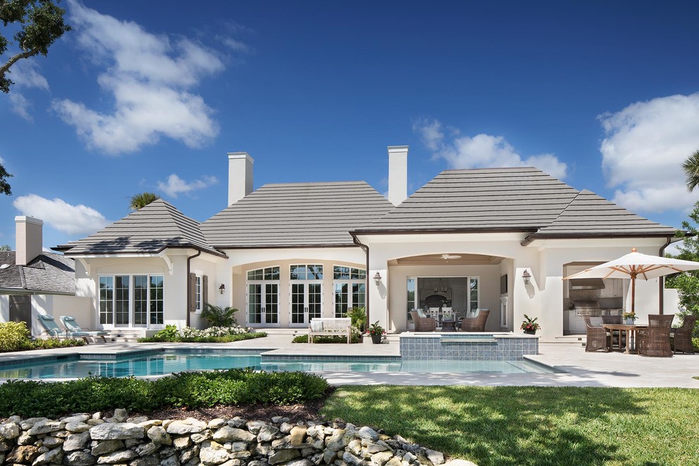 French Country - Traditional - Pool - Miami - by Harry Gandy Howle ...