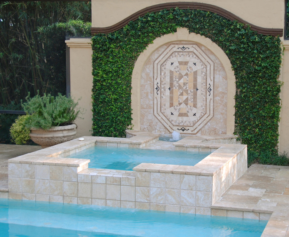 French Country Style Garden - Traditional - Pool - Orlando - by Hortus ...