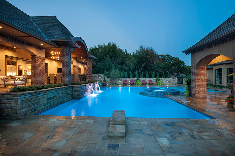 French Inspired Formal Pool - Modern - Pool - Oklahoma City - by ...