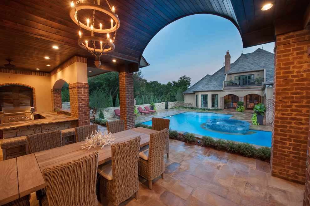 French Inspired Formal Pool - Modern - Pool - Oklahoma City - by ...