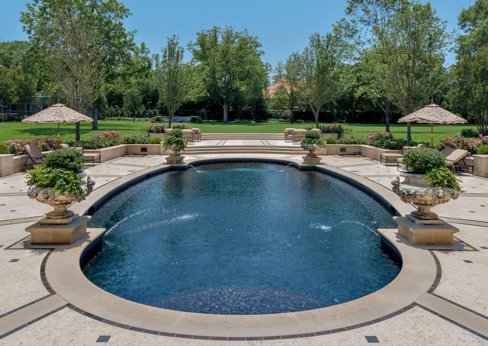 French: Park Lane #2 - Traditional - Pool - Dallas - by Harold Leidner ...