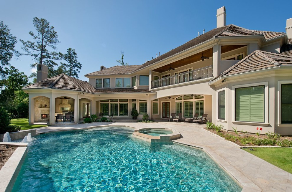 French Traditional - Traditional - Pool - Houston - by TD Cox Homes | Houzz