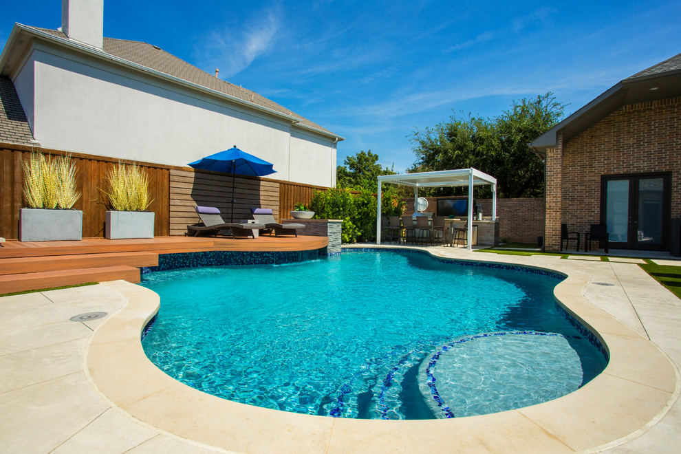 Frisco Modern Renovation - Modern - Pool - Dallas - by Pool ...