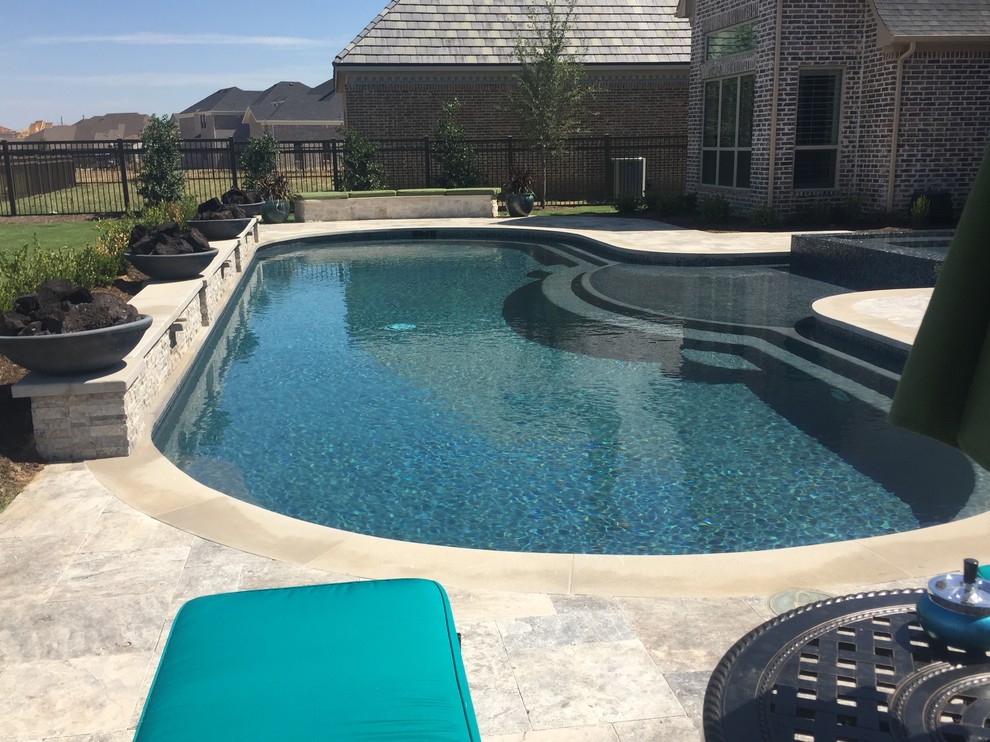 Frisco Pool with lots of extras - Contemporary - Pool - Dallas - by ...