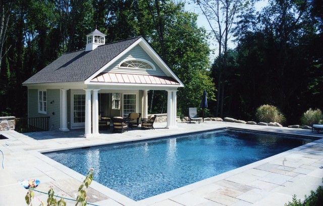 Front elevation - Traditional - Swimming Pool & Hot Tub - New York - by ...