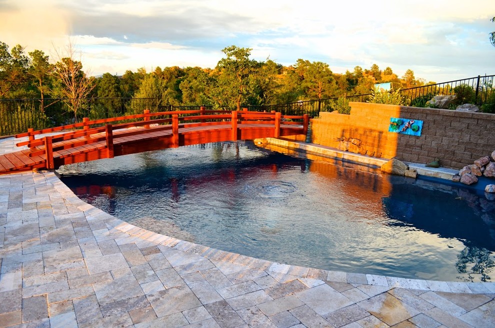 Garden Bridge - Traditional - Pool - Other - by Redwood Garden Bridges ...