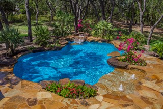 Garden in the Ridge - Tropical - Pool - Austin - by Artesian Custom ...