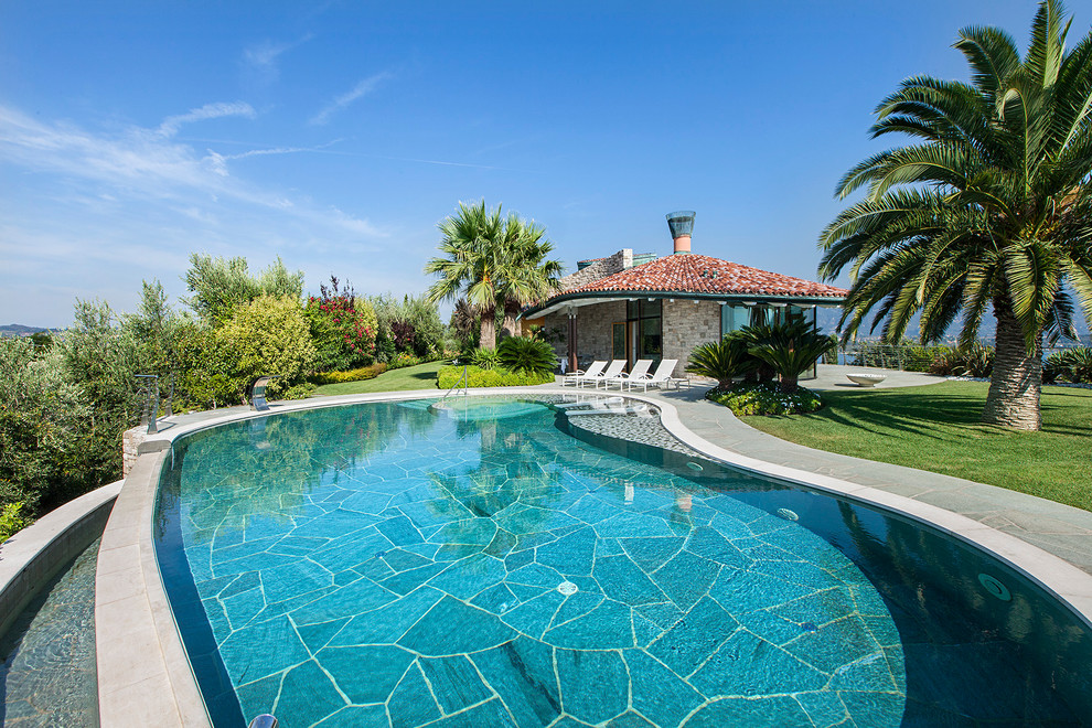 Garden with Breathtaking 360° Lake View - Tropical - Pool - Milan - by ...