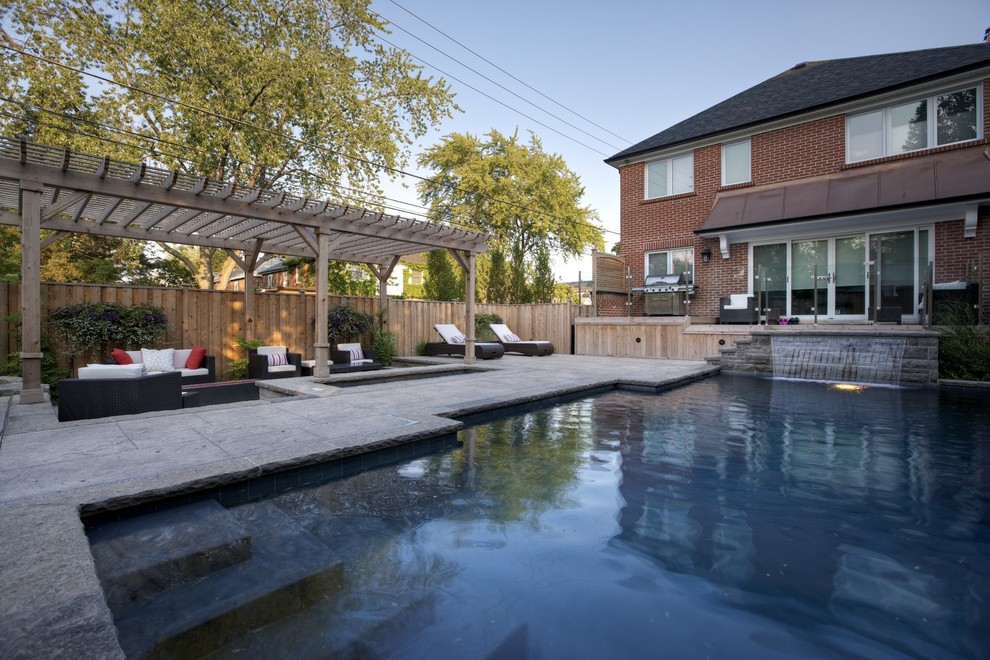 Geometric Concrete Pool Gallery - Contemporary - Pool - Toronto - by ...