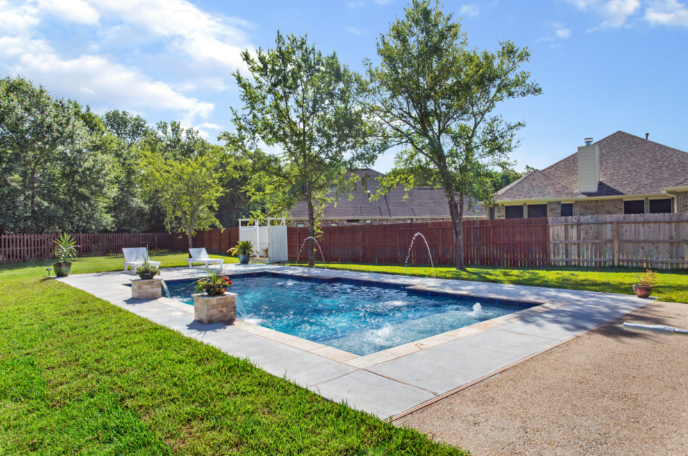Geometric Pool with Raised Columns, Sheer Descents, Deck Jets and ...