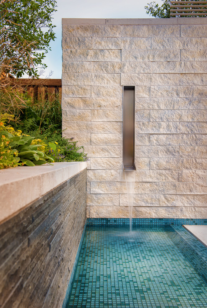 Gerrard Resort Modern - Mediterranean - Pool - Dallas - by Randy Angell ...
