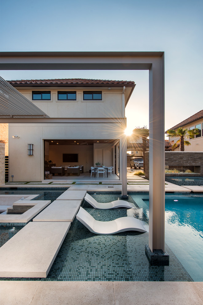 Gerrard Resort Modern - Mediterranean - Pool - Dallas - by Randy Angell ...