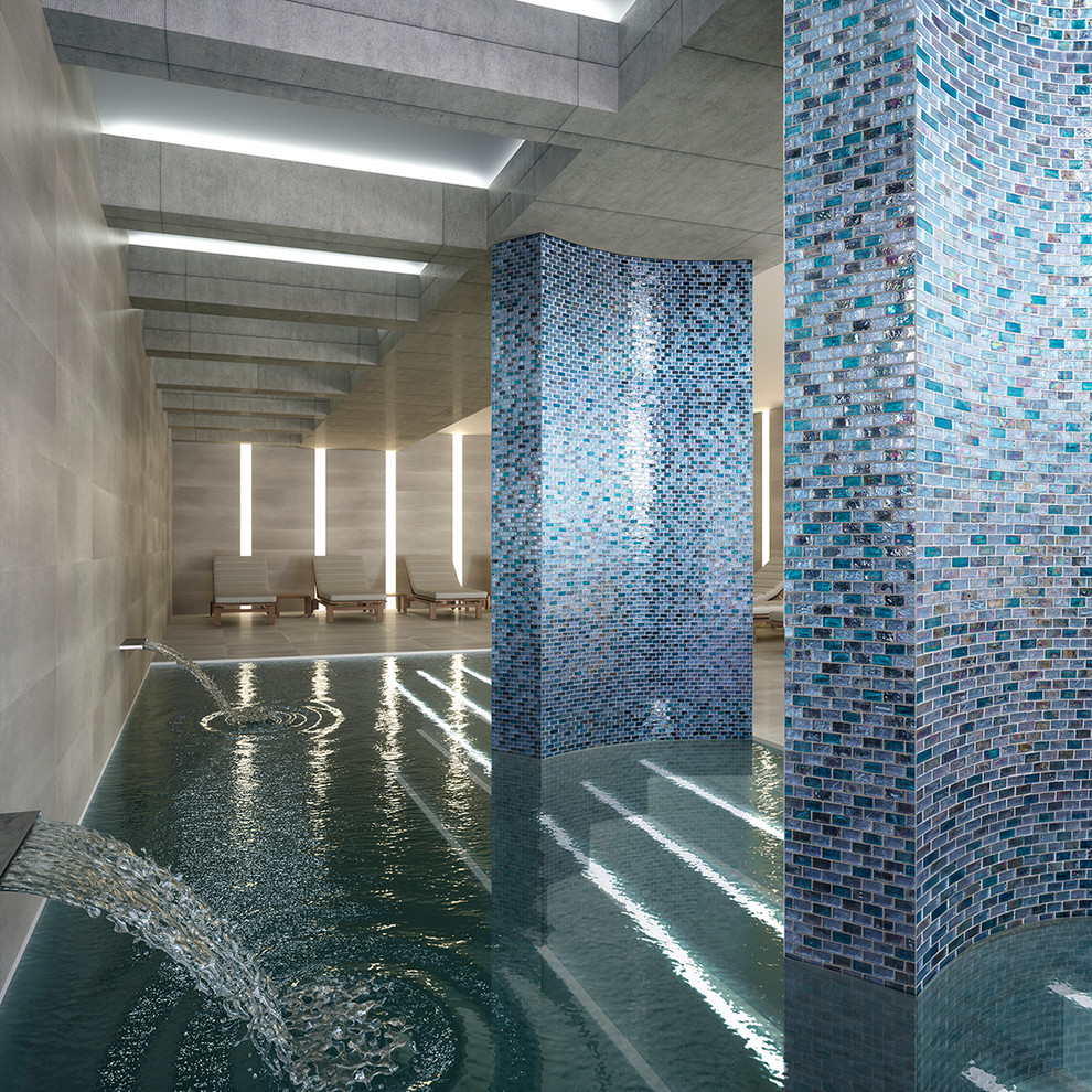 Glass Pool Tile - Modern - Pool - Miami - by Barefoot Tile | Houzz