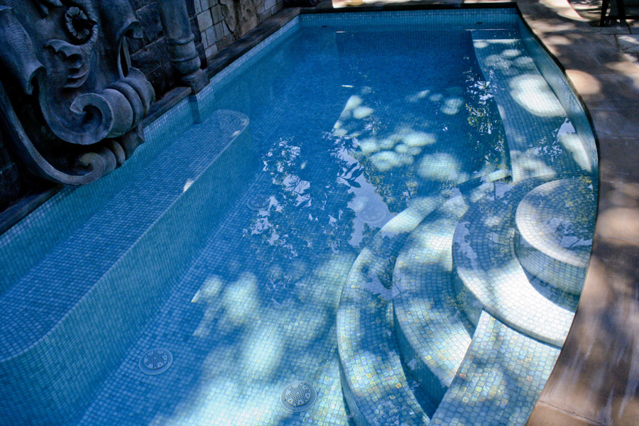 Glass Tile Swimming Pool Floor NJ - Traditional - Pool - New York - by ...