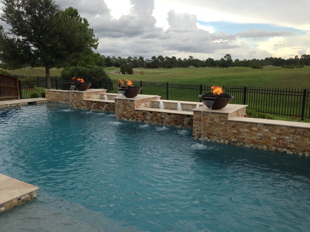 Gleannloch - Transitional - Pool - Houston - by Liquid Extreme Pools ...
