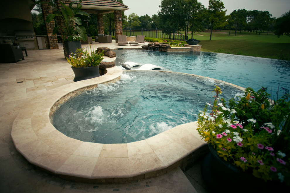 Golf Course view - Contemporary - Pool - Houston - by PARAGON POOLS | Houzz