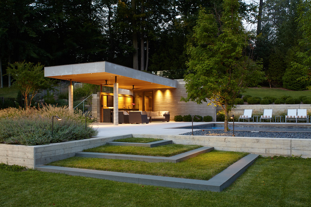 grass terrace steps - Modern - Pool - New York - by Narofsky ...