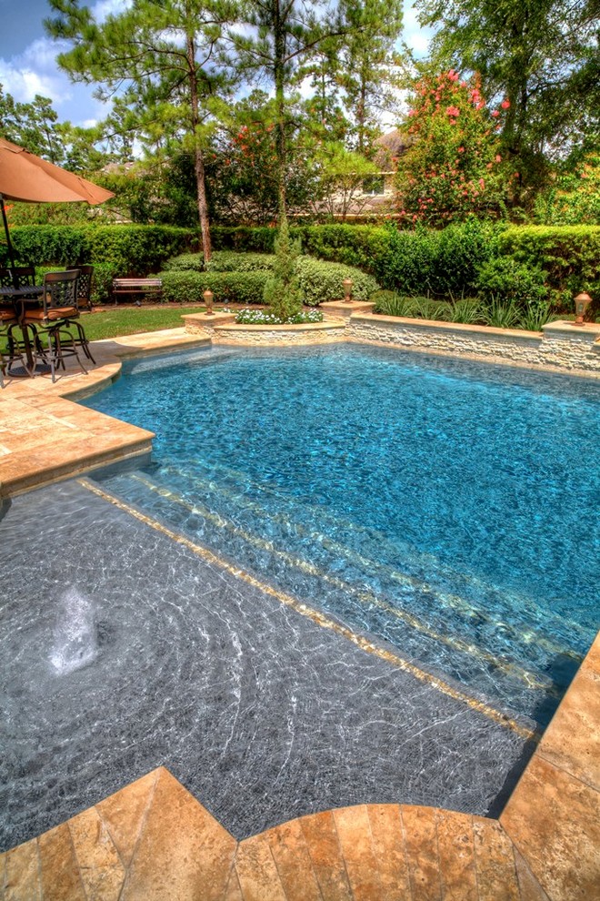 Grecian - Roman Style Pool 1 - Pool - Houston - by Absolutely Outdoors ...