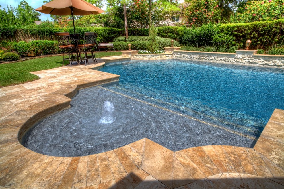 Grecian - Roman Style Pool 1 - Pool - Houston - by Absolutely Outdoors ...