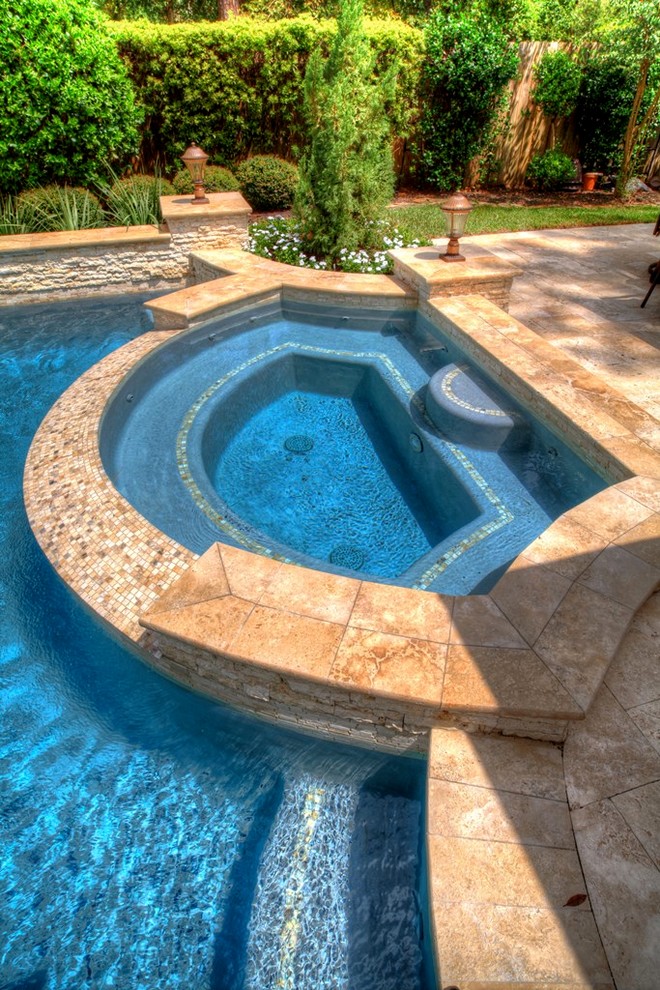 Grecian - Roman Style Pool 1 - Pool - Houston - by Absolutely Outdoors ...