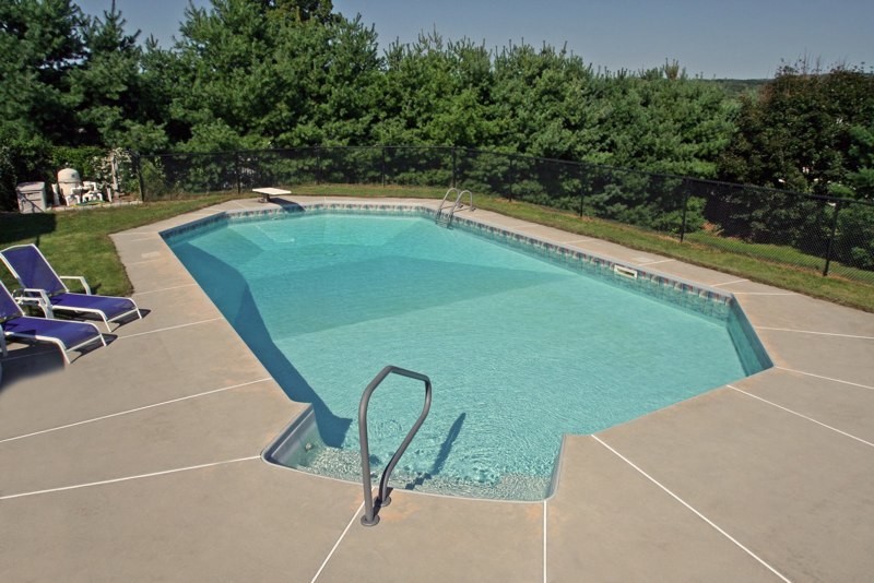 Grecian Shaped Pool - Light Liner - Inground Pool - Pool - Boston - by ...