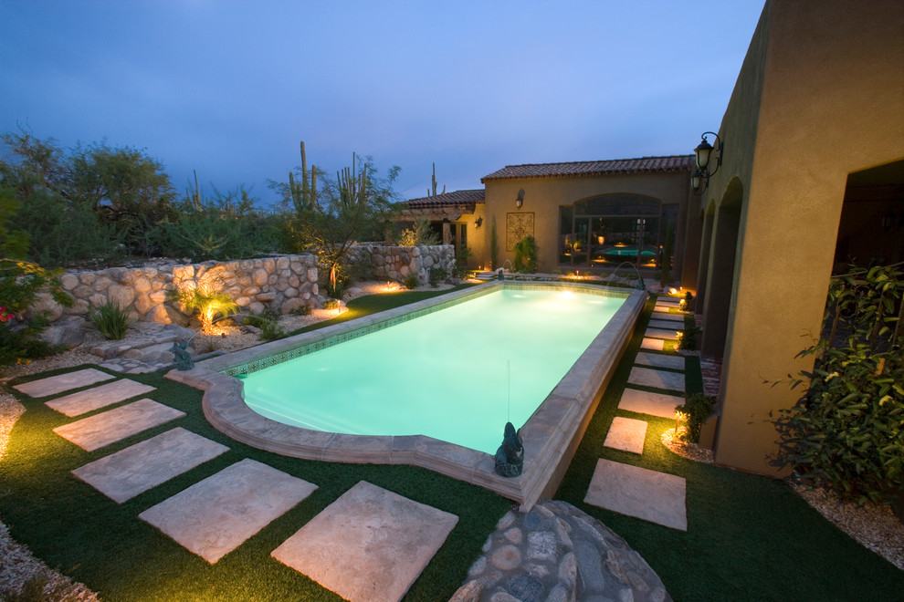 Grecian Style - Mediterranean - Pool - Phoenix - by Patio Pools and ...