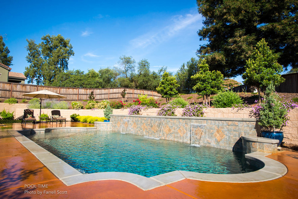 Grecian Style Swimming Pool - Traditional - Pool - Sacramento - by Pool ...