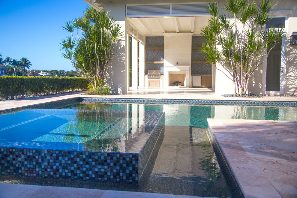 Greek Pool - Mediterranean - Pool - Miami - by JDLA Landscape ...