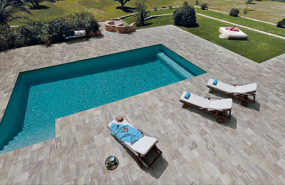 Grey Stone Remodel - Modern - Pool - New York - by European Granite ...
