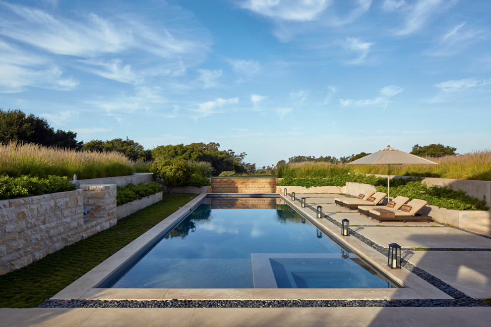 Hardscape - Contemporary - Pool - Santa Barbara - by Otoniel Solis Inc ...