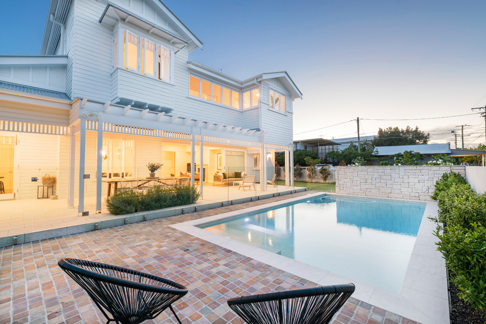 Harris Street Queenslander Renovation - Traditional - Pool - Brisbane ...