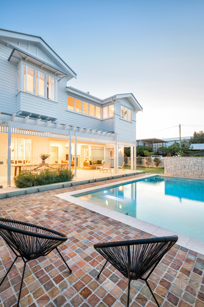 Harris Street Queenslander Renovation - Traditional - Pool - Brisbane ...