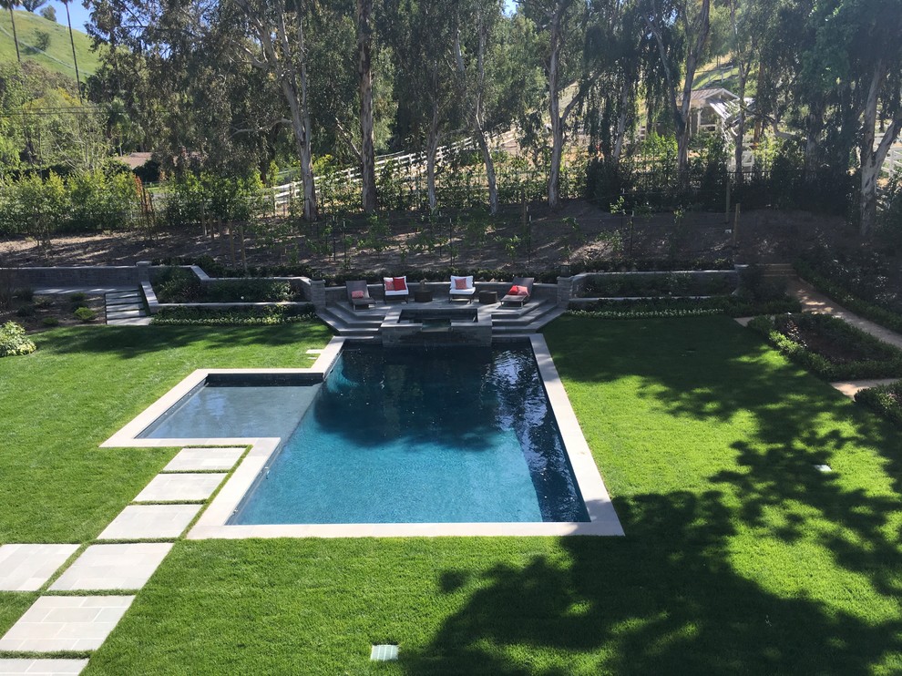 Hidden Hills - Traditional - Swimming Pool & Hot Tub - Los Angeles - by ...