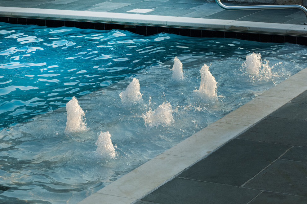 Highland Park,IL Swimming Pool, Separate Elevated Hot Tub, Sunshelf w ...