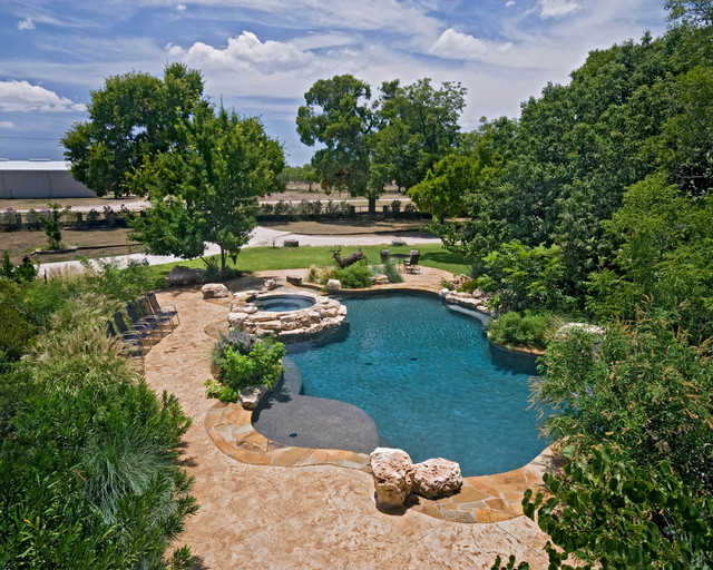 Hill Country Hunting Ranch - Rustic - Pool - Austin - by Land Design ...