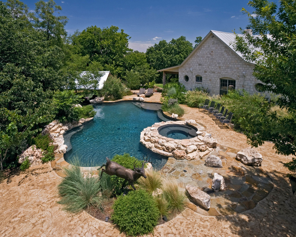 Hill Country Hunting Ranch - Rustic - Pool - Austin - by Land Design ...