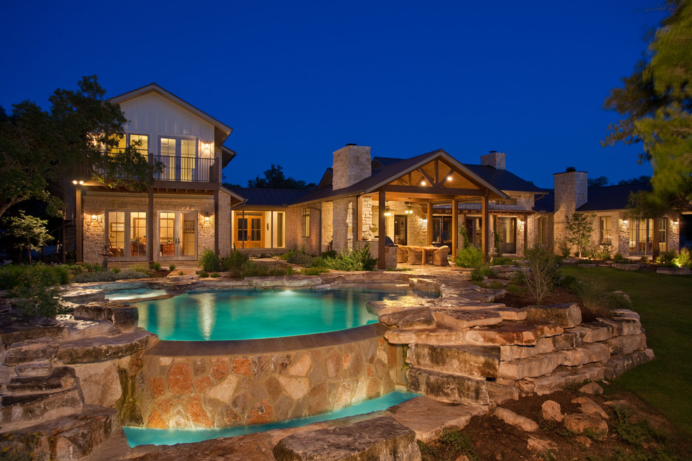 Hill Country Natural - Eclectic - Pool - Austin - by Artesian Custom ...