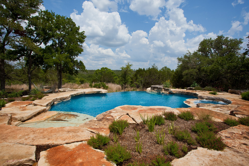 Hill Country Natural - Traditional - Pool - Austin - by Artesian Custom ...
