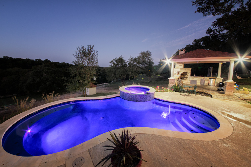 Hill Country Pool - Traditional - Pool - Austin - by Edgewater Pools ...