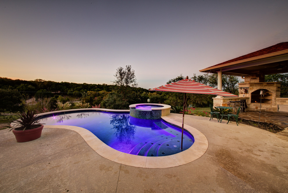 Hill Country Pool - Traditional - Pool - Austin - by Edgewater Pools ...