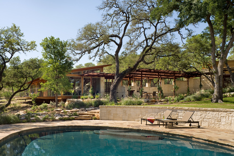 Hill Country River Ranch - Rustic - Pool - Austin - by Studio ...