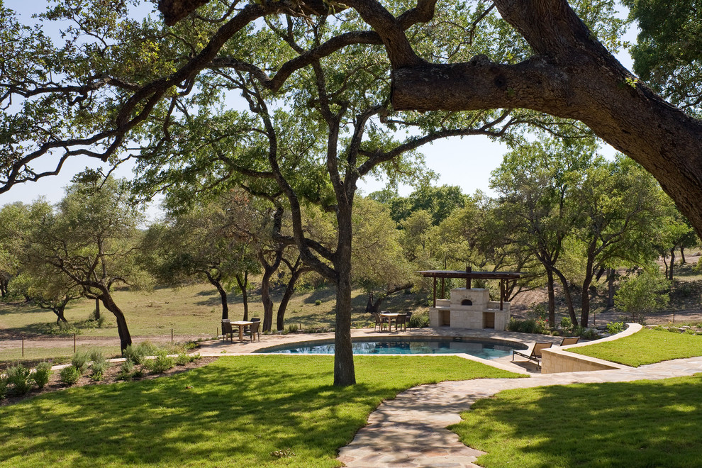 Hill Country River Ranch - Rustic - Pool - Austin - by Studio ...