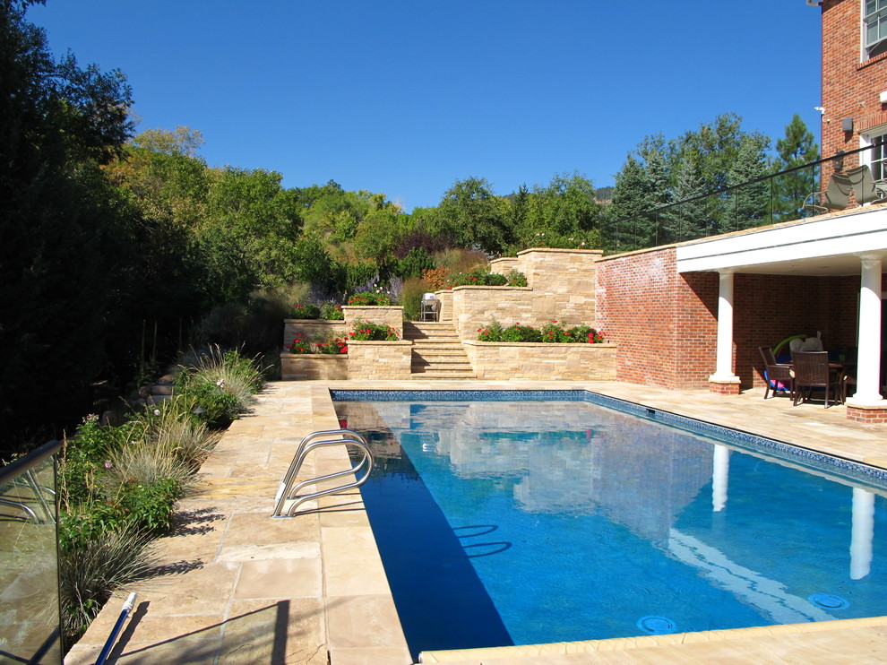 Hillside Pool & Deck - Contemporary - Pool - Denver - by LID Landscapes ...