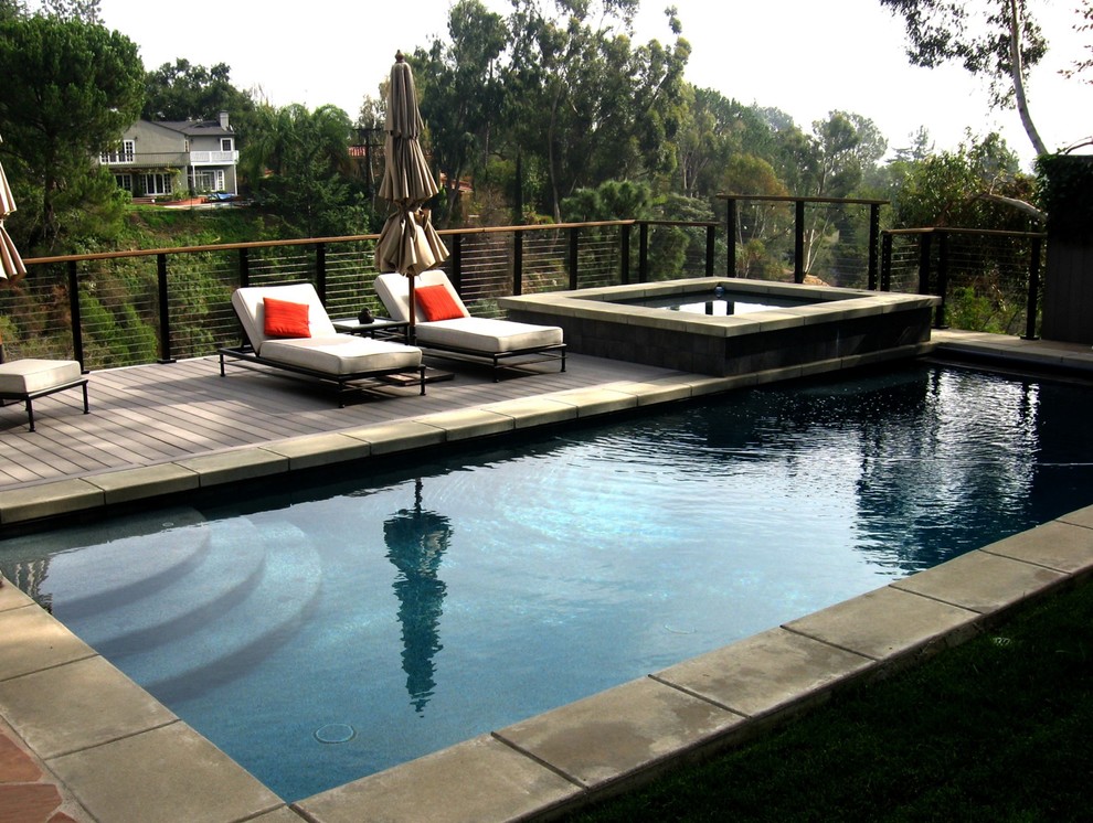 Hillside pool - Pool - Los Angeles - by Behr Construction Company | Houzz