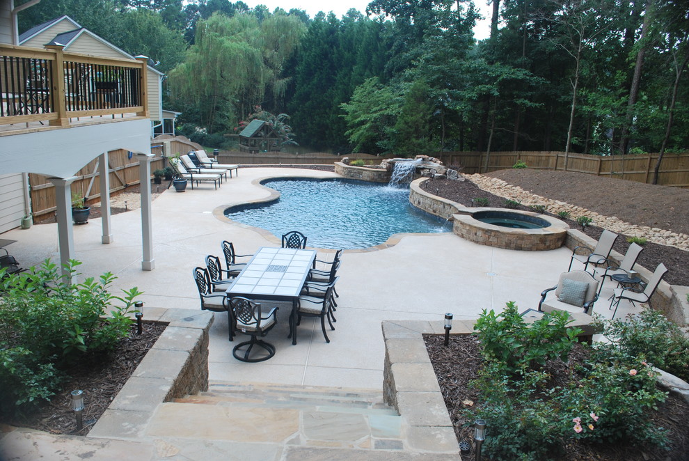 Hilltop Custom Pool in Acwort, Ga - Modern - Pool - Atlanta - by ...