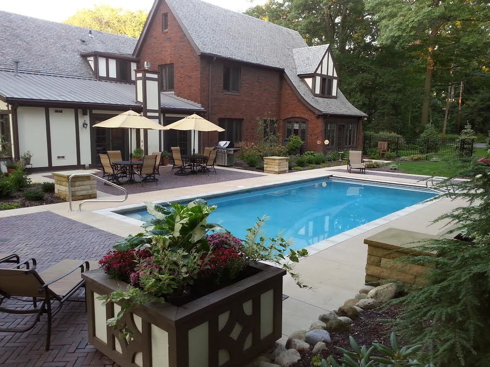 historic tudor backyard - Traditional - Pool - Cleveland - by Suncrest ...