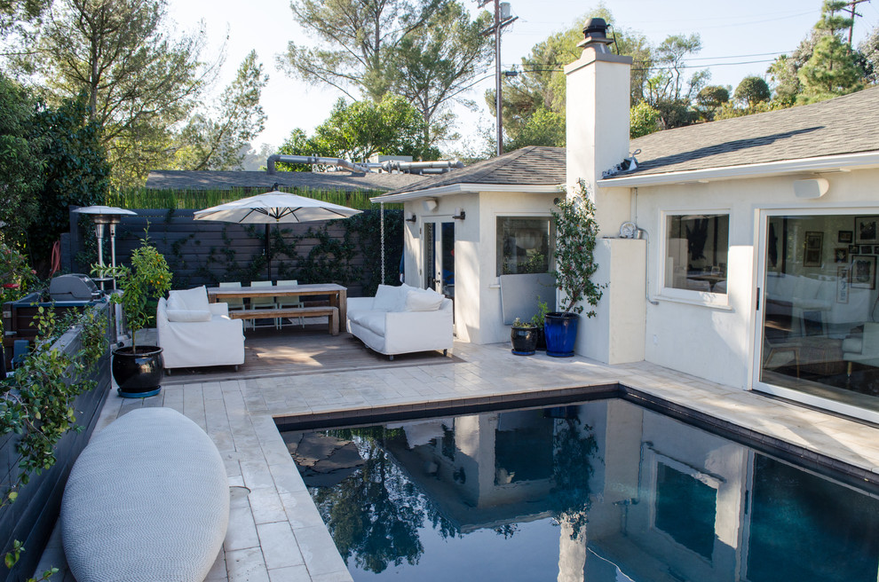 Hollywood Hills Backyard - Pool - Los Angeles - by Trinity Builders ...