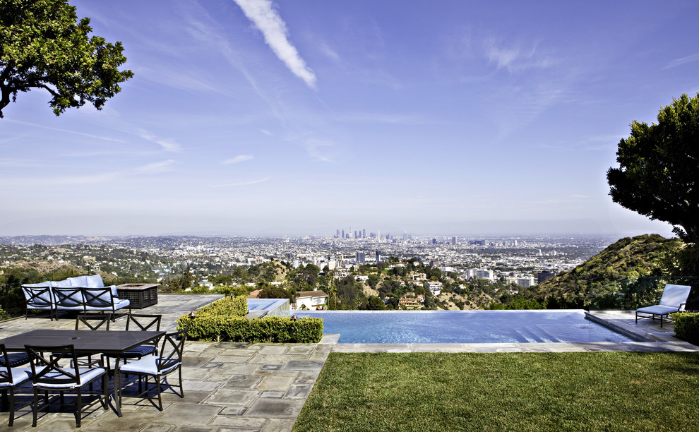 Hollywood Hills exterior - Traditional - Pool - Los Angeles - by Tim ...